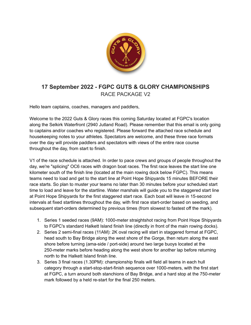 FGPC Guts & Glory Championships - Fairway Gorge Paddling Club ...